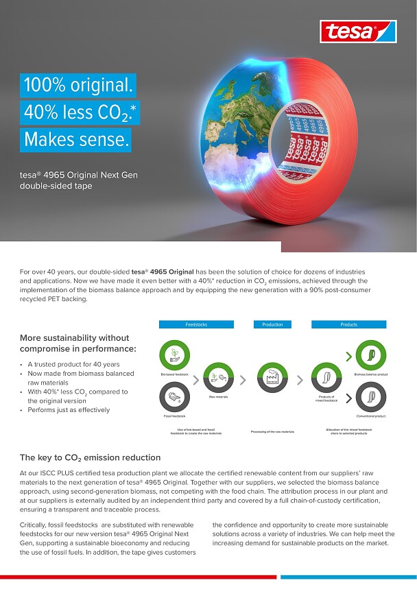 Unduh tesa® 4965 Asli Generasi Berikutnya ikhtisar produk - tesa