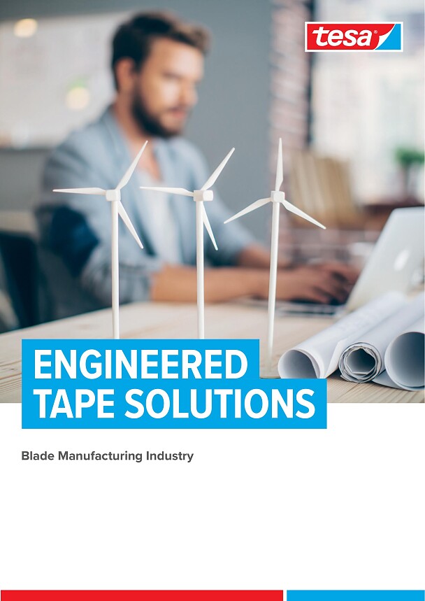 Løsninger med vindmølletape for produksjon av vindmøllevinger | tesa