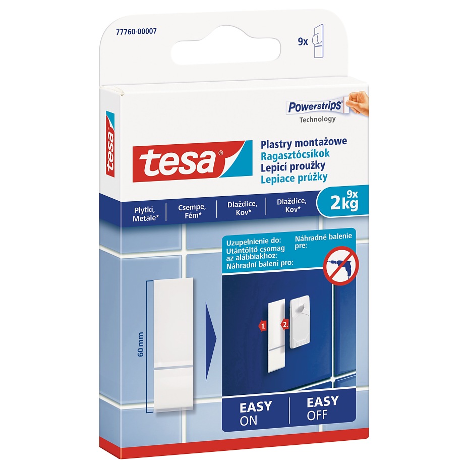 Plastry montażowe tesa Powerstrips® | tesa®