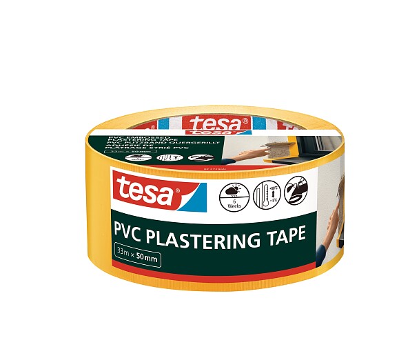 tesa® PVC Embossed Plastering Tape - tesa