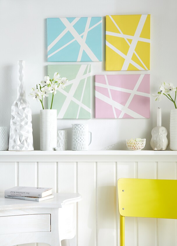 Med tavlor i pastell kommer ditt hem att flöda av färg - tesa