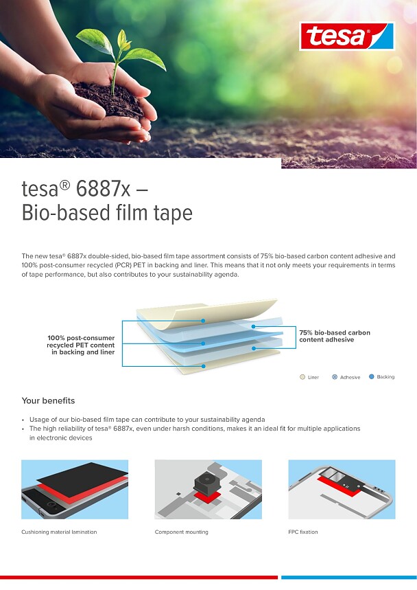 tesa® 6887x bio-based film tapes make electronic devices more ...